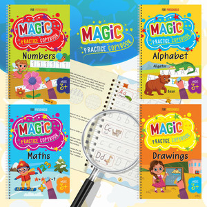 Magic Practice Copybook and writing books for kids , reusable writing ...