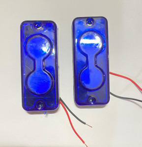 Auto MT 2PC BLU D VAN TRUCK CAR BUS LED LIGHT SIDE PANEL INDICATOR ...