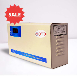 OPTO Copper Triple Booster AC Voltage Stabilizer, 5000W (White) Price ...