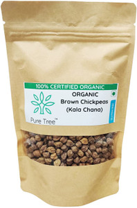 Pure Tree Organic Brown Chana (Whole) (Chickpeas Kala Chana 450 g in ...