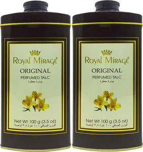 ROYAL MIRAGE Original Perfumed Talc Powder, 100gm, PACK OF 2 - Price in ...