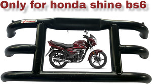 SAFETY ZONE LEG GUARD FOR HONDA SHINE BS6 NEW MODEL BLACK Bike Crash ...