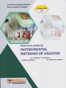 PRACTICAL BOOK OF INSTRUMENTAL METHODS OF ANALYSIS - Final Year BPHARM ...