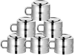 SSS Pack of 6 Stainless Steel Stainless Steel Stainless Steel Tea ...