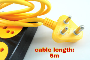 Charvika JUNCTION BOX 5Meter WIRE 4+4 POWER STRIP 10 A Five Pin Socket ...
