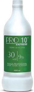 RAAGA PROFESSIONAL Pro 10 Express 9% Cream Developer, 30 Vol, 1000 ml ...