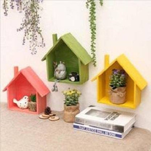 Screeno Wall Shelf Rack Shelves Lodge House Shape Shelf MDF Wall ...