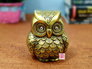 WELLWISHERS CRAFT Owl/Ullu statue For Table Decor Showpiece Decorative ...