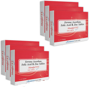 Mumfer XT Vitamin & Mineral Supplement with Advanced Iron|90 Tablets ...