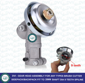 DVI Brush cutter Gear Head Assembly Gear Box Fit to 28mm Shaft Diameter ...