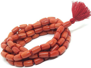 Senroar Lal Moonga Beads Stone Chain Coral Stone Chain Price in India ...