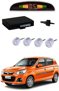 AYW 4 White Parking Sensors With LED Display Which Increased Safety of ...