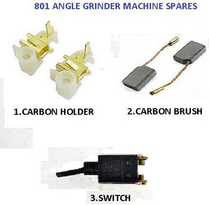 HMS SPARES 4" ANGLE GRINDER 801SPARES-CARBON HOLDER, SWITCH & CARBON ...