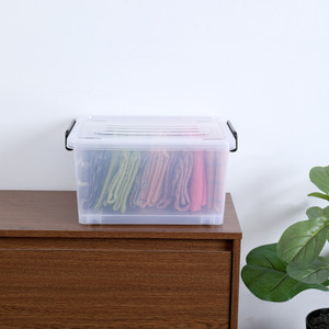 Hometown Plastic Stereo Plastic Storage Rolling Box with Lid 15 Ltr in ...