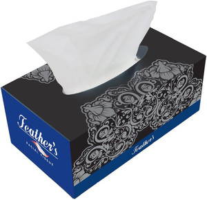 Feather's Premium Facial Dry Tissue 2 Ply Biodegradable with 200 Pulls ...