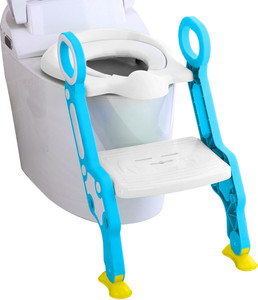 sunbaby Foldable Potty-Trainer Seat for Toilet Potty Stand with Ladder ...