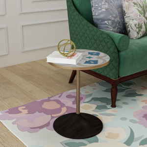 PRAVA Floral Affair Solid Wood Side Table Price in India - Buy PRAVA ...