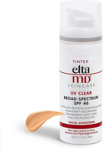 EltaMD Sunscreen - SPF 50 UV Clear Tinted Face Sunscreen Broad-Spectrum ...
