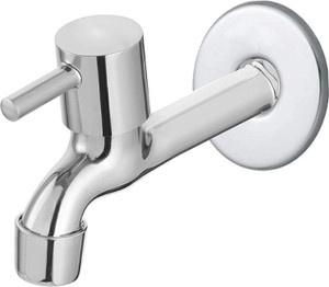 COSVIT Turbo Stainless Steel Long Bib Cock Taps with Wall Flange - Pack ...