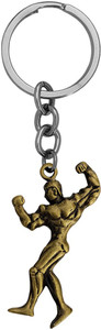 Shiv Jagdamba Bodybuilder Human Biceps Charm Green Metal Sport Keychain ...