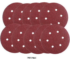 Inditrust 10 Pcs 6inch Sand Paper Size P60 (60 Grit) Round Sand Paper ...