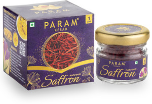 PARAM KESAR 2g Pure All Red Kashmiri Kesar Saffron, Natural, Organic ...