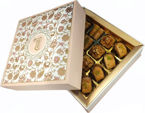 OASIS BAKLAWA Premium Rosello Baklawa Box 25pc / 500 Gms Festive Gift ...