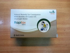 Nature Vedic Rapilax Tablets Ayurvedic Remedy for Constipation With ...