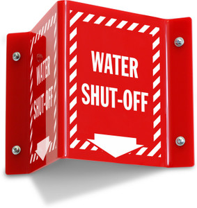 SRG INFOTECH Water Shut-off sign Emergency Sign Price in India - Buy ...