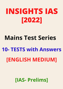 INSIGHT IAS Mains Test Series With Answers For 2022 In English ...