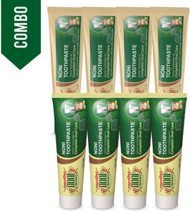 Apollo Noni Aloe Vera Herbal Toothpaste (150g +75g ) Pack of 4 ...