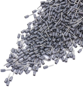 Creative Tech (500 Pcs) Grey Insulated Crimp Pin Terminals Nylon E4009 ...