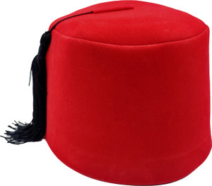 Day Night Deal Men's Velvet Mirza Ghalib Cap Sufi Muslim Cap Red Set of ...