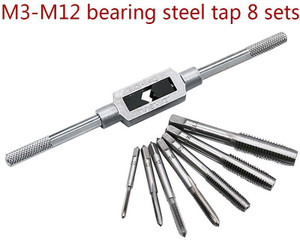 KAVYA TOOLS POWER 8pcs HSS Hand Tap Tapping Screw Thread Metric Plugs ...