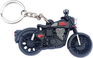 NSV Royal Enfield ( Bullet ) Black Bike Rubber Key Chain Key Chain ...