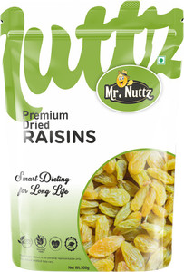 Mr.Nuttz Premium Seedless Green Raisin Kishmish 500g - Raisins Price in ...