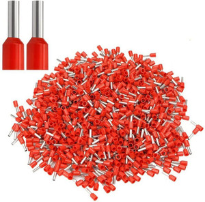 ERHIndia (1000 Pcs) 1.0mm² Red Insulated Crimp Pin Terminals Nylon ...