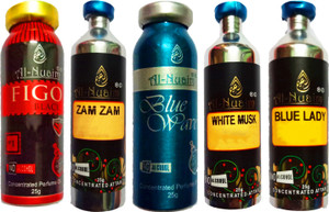 Al-Nuaim Figo Black+Zam Zam+Blue Wave+White Musk+Blue Lady Concentrated ...