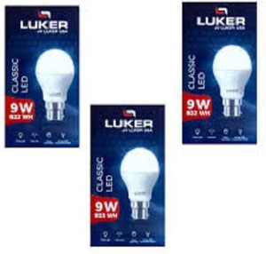 LUKER 9 W Basic Round B22 LED Bulb Price in India - Buy LUKER 9 W Basic ...
