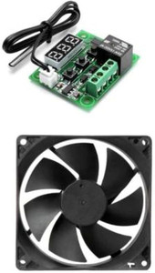 samest W1209 Digital Thermostat Temperature Sensor &12V DC Cooling Fan ...