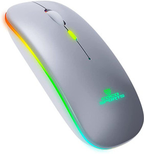 COCONUT WM12 Rechargeable Wireless Mouse with RGB LED Backlit Silent ...