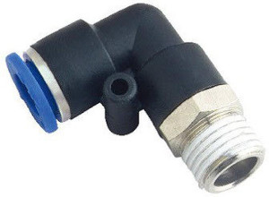 HOSEMART 8mm X 1/4 Inch BSP (Pack of 5) Pneumatic Elbow PU Push Quick ...