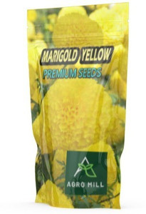 AGRO MILL PREMIUM QUALITY GENDA PHOOL/YELLOW MARIGOLD NAVRANGI FLOWER ...