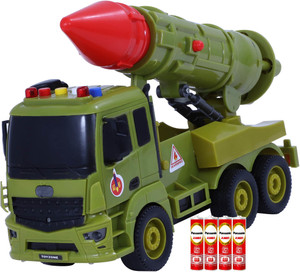 Miniature Mart Push & Go Big Size Army Missile Truck With Sound & Light ...