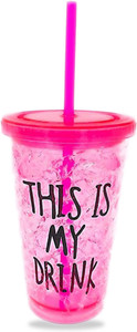 Gifting This is My Drink Sipper with Straw in Crystal (Pink) 500 ml ...
