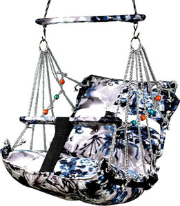 BJIK Cotton baby swing jhula for 1-5 year old children's, foldable ...