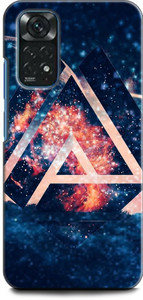 INDICRAFT Back Cover for REDMI Note 11 LOGO ICE, GALAXY, SPACE, TEXTURE ...