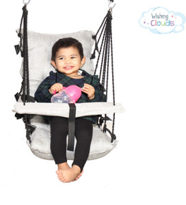 Wishing Clouds Piccolo Jute Swing for Kids, Jhula for Garden, Safe and ...