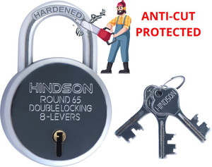 HINDSON lock and key door lock round 65mm locks for home, gate ,shutter ...