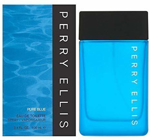 Buy Perry Ellis Pure Blue Men 3.4 oz EDT Spray Perfume - 363 ml Online ...